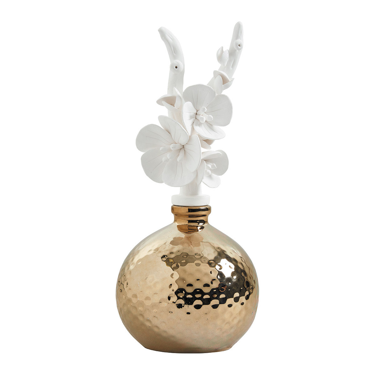 Diffuseur de parfum d'ambiance Cerisier en Fleurs doré 200 ml - Fleur ...